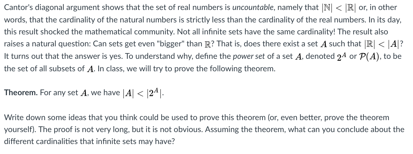 Solved Cantor's diagonal argument shows that the set of real | Chegg.com