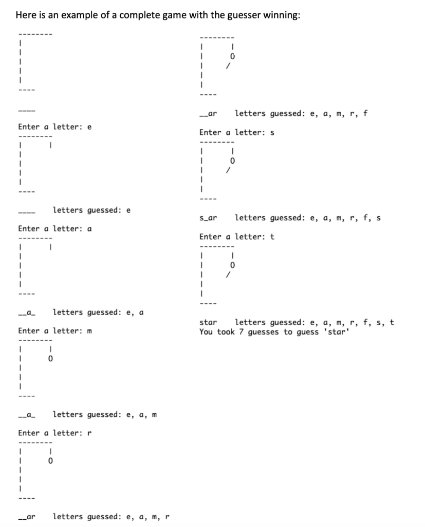 Solved Create a hangman game in python Word bank = [python, | Chegg.com