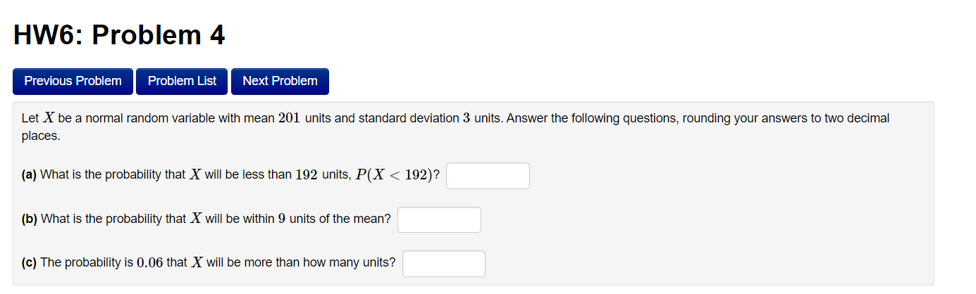 Solved HW6: Problem 4 Previous Problem Problem List Next | Chegg.com