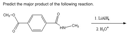 Solved Predict the major product of the following reaction. | Chegg.com