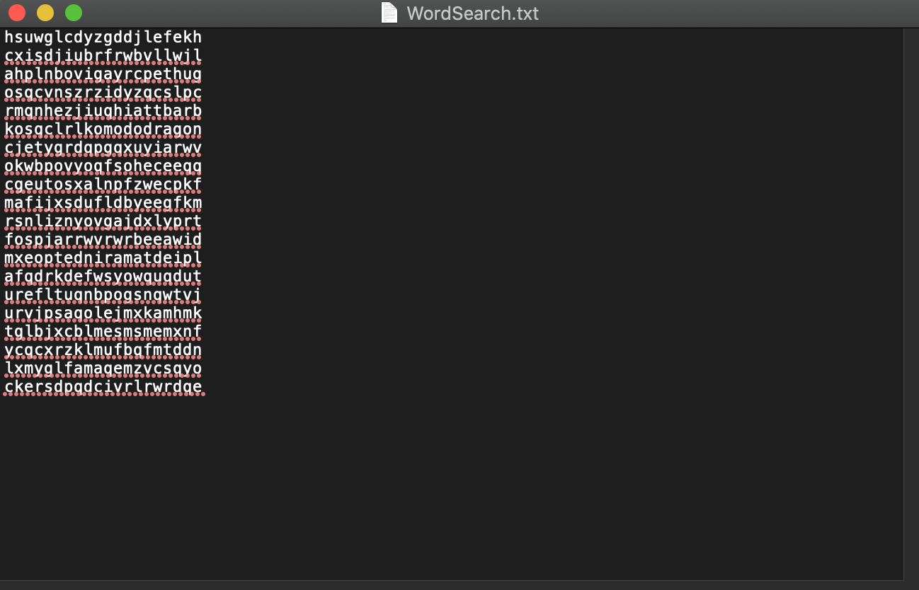 Solved 11.9 Ch 11 Program, Part 2: Word Search Methods This | Chegg.com