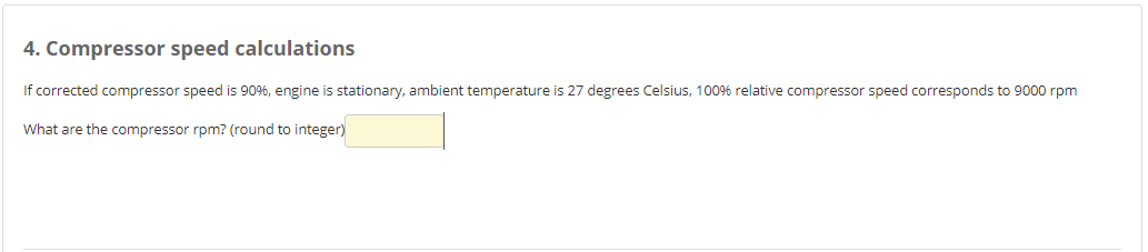 Solved 4. Compressor speed calculations If corrected | Chegg.com