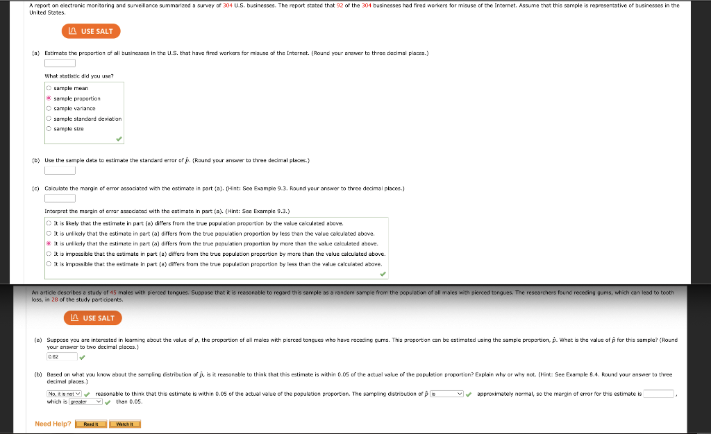 Solved (a) Estimate the proportion of all businesses in the | Chegg.com