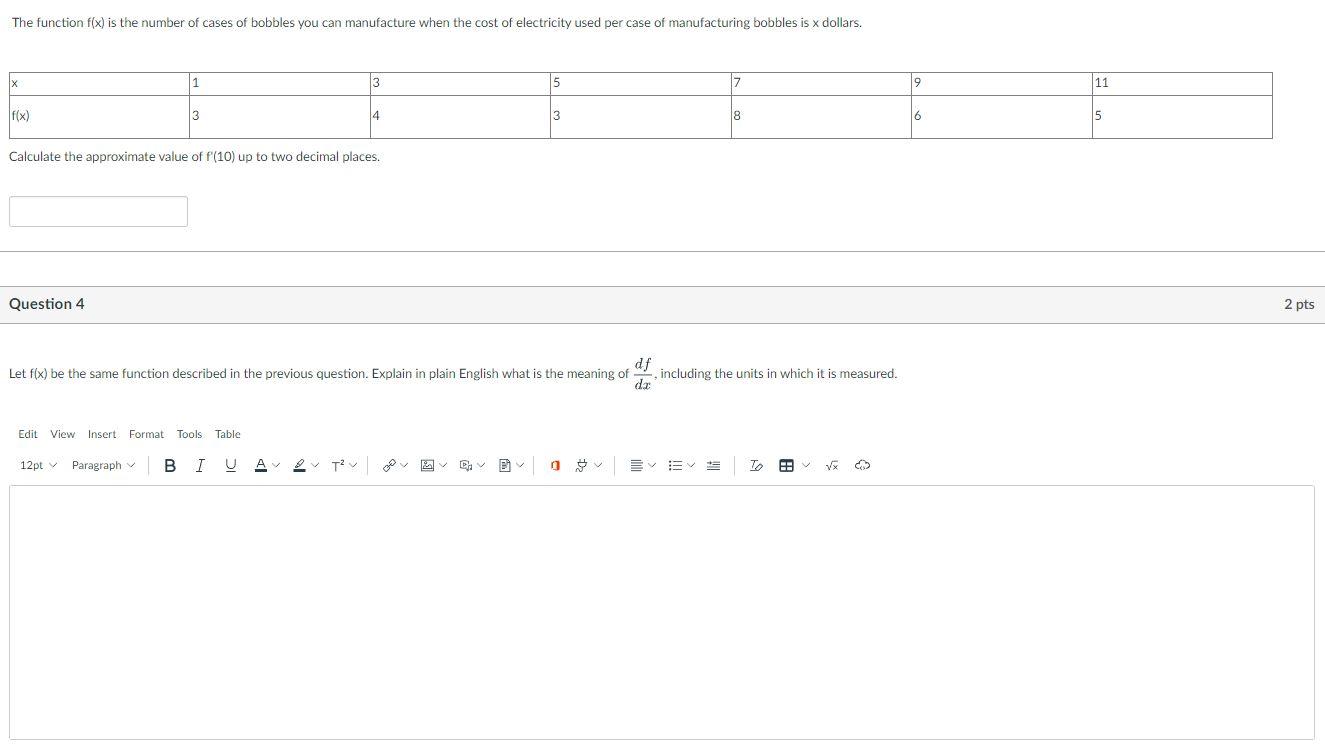 Solved The function f(x) is the number of cases of bobbles | Chegg.com