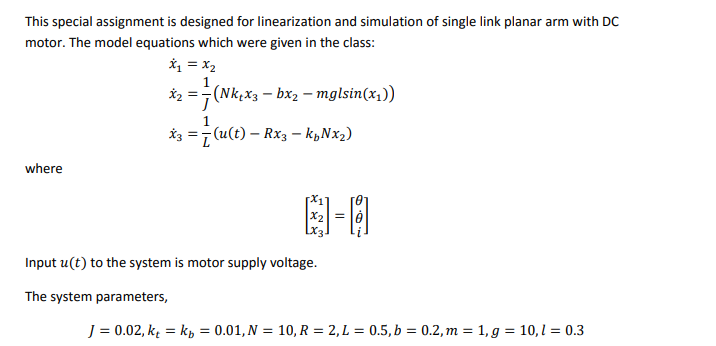 Solved This Special Assignment Is Designed For Linearization