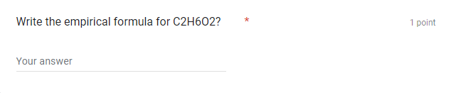 Solved Write the empirical formula for C2H6O2 ? | Chegg.com