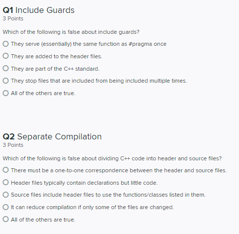 Solved Q1 Include Guards 3 Points Which of the following is | Chegg.com