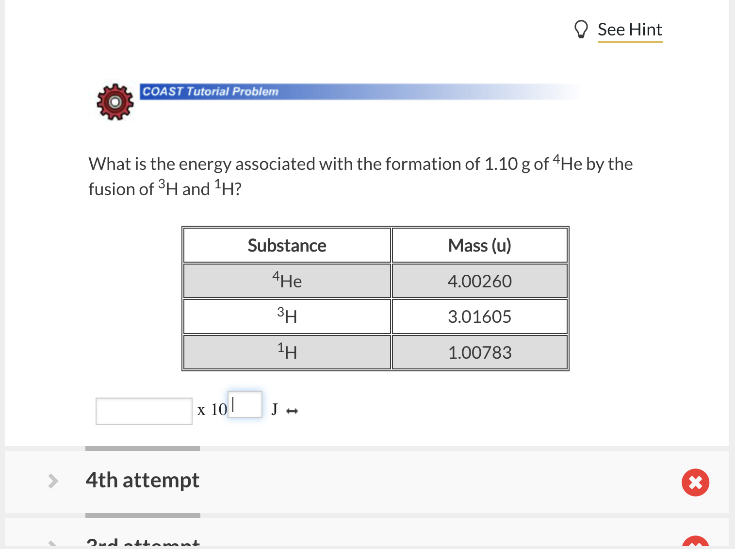 Solved What is the energy associated with the formation of | Chegg.com