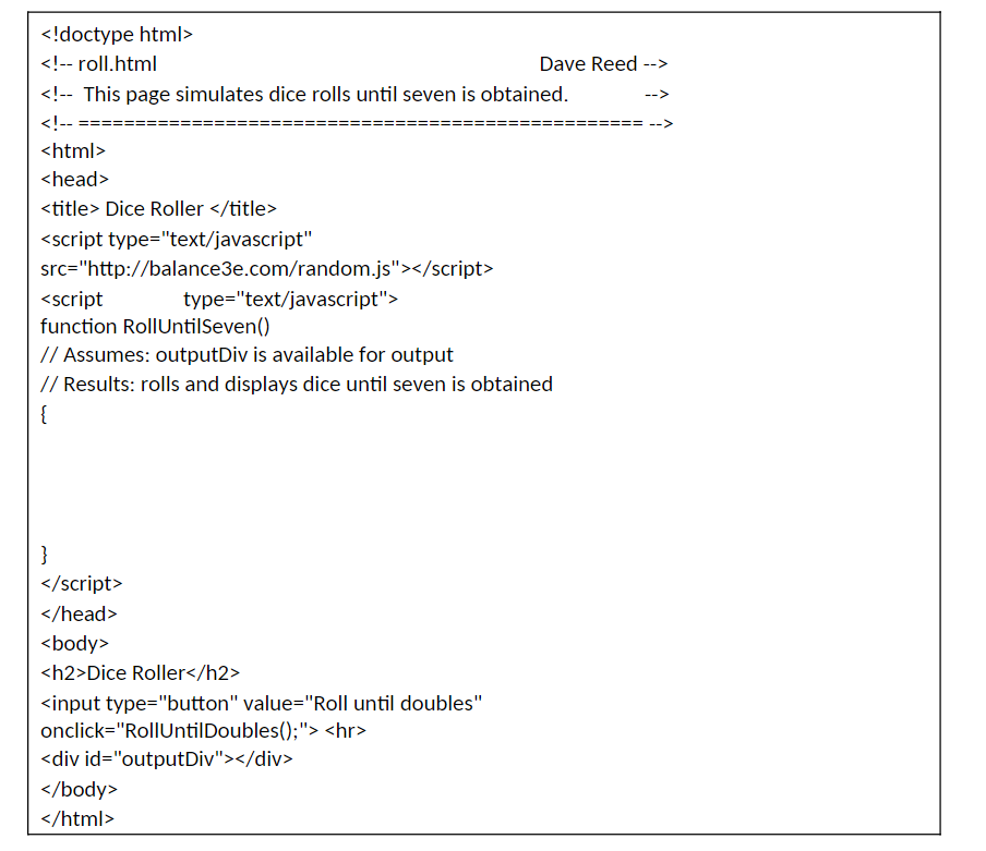Solved Roll Dice Due Date: Nov 19, Objective: The objective | Chegg.com