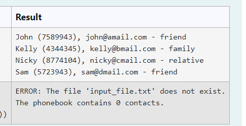 Solved Define a class named PhoneBook which represents a | Chegg.com