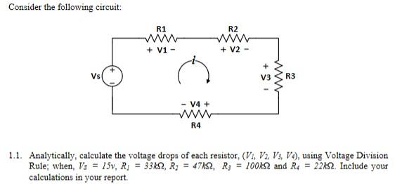 Solved Consider the following circuit: R1 R2 WWW + V2 - + V1 | Chegg.com