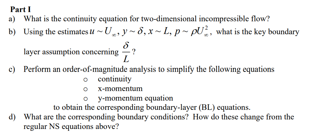 Solved Given: Below is the continuity or mass conservation | Chegg.com