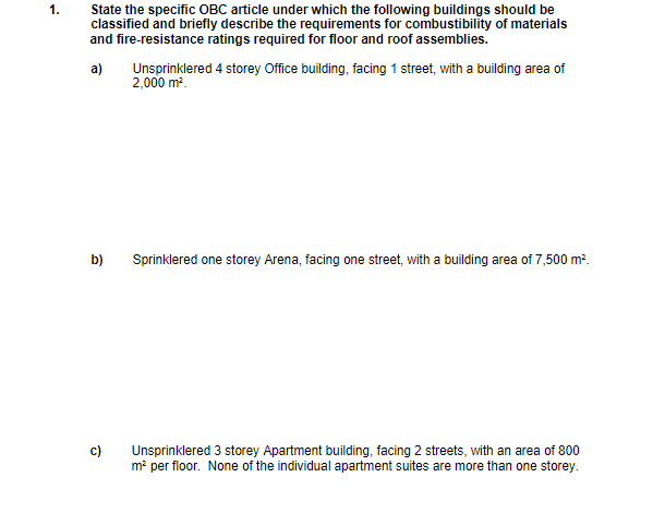 Solved 1. State the specific OBC article under which the | Chegg.com