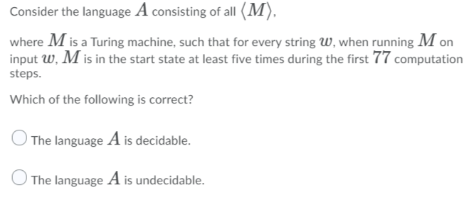 Solved We proved in class that the Halting Problem is | Chegg.com
