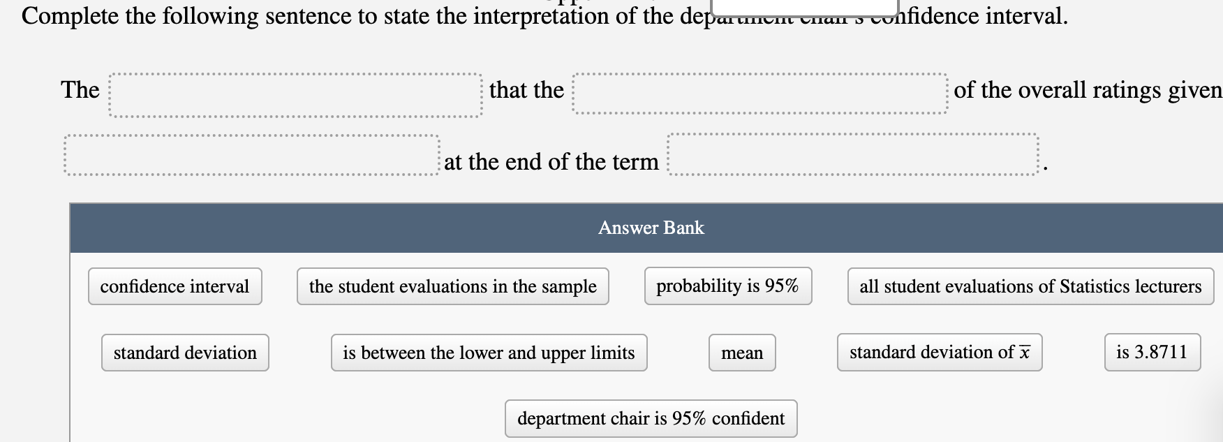 Solved Suppose the math department chair at a large state | Chegg.com