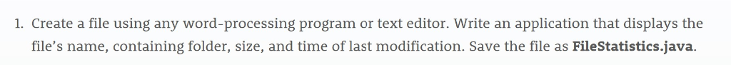 Solved 1. Create a file using any word-processing program or | Chegg.com