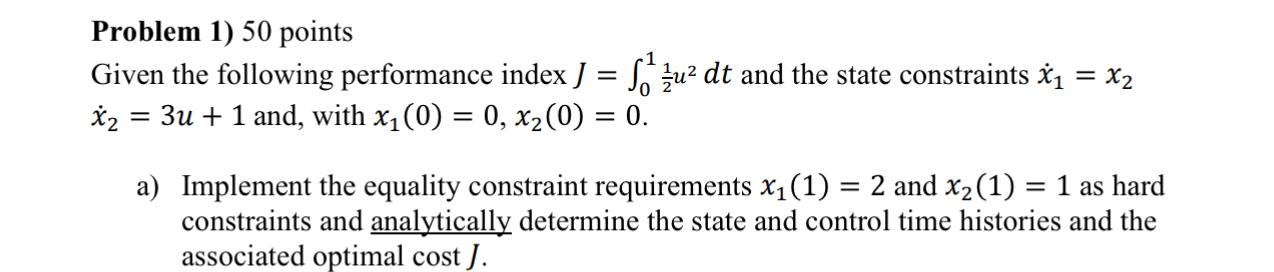 Solved Problem 1) 50 points Given the following performance | Chegg.com