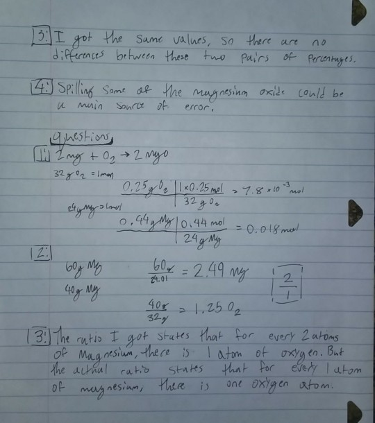Solved PRACTICAL 6 The composition of magnesium oxide Aim: | Chegg.com