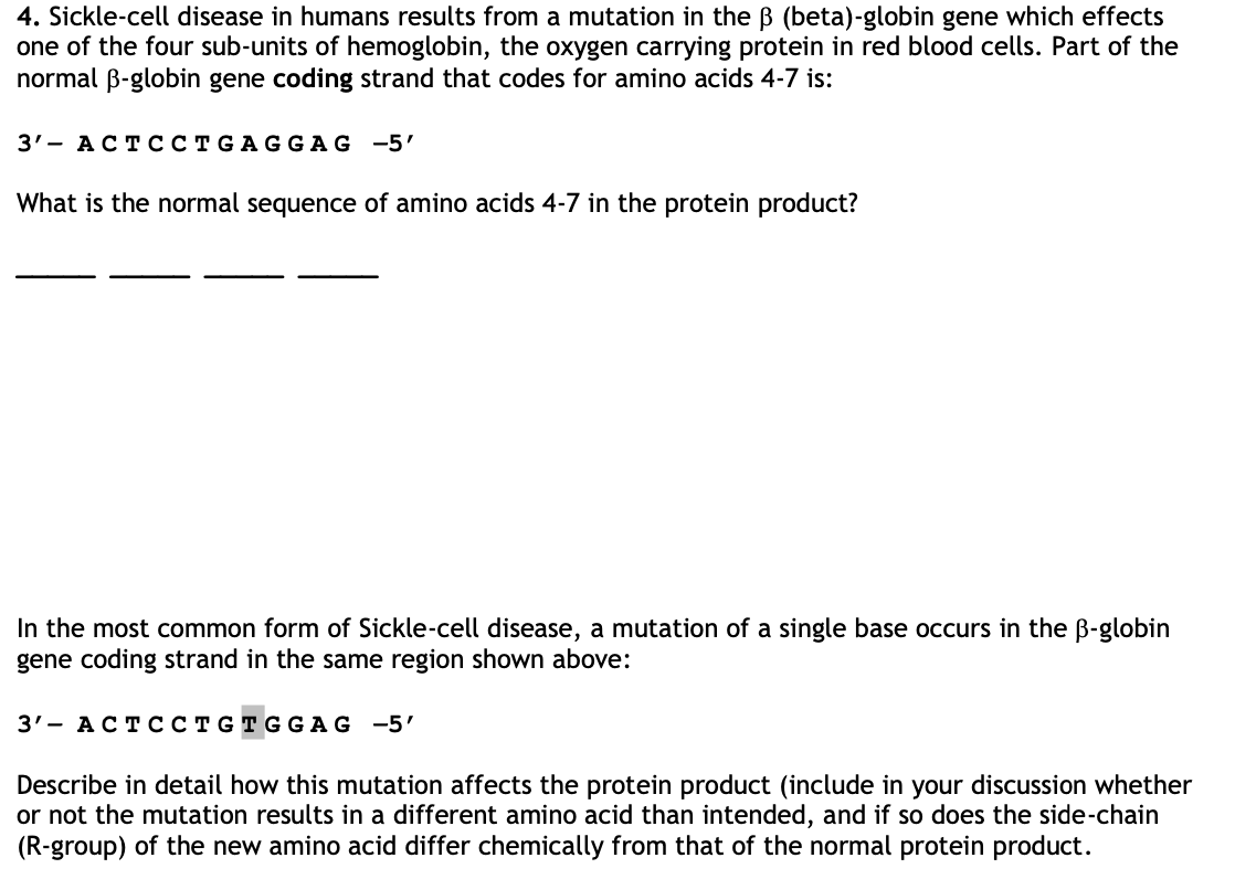 Solved Exercise 2: Transcribe and Translate a Gene Consider | Chegg.com