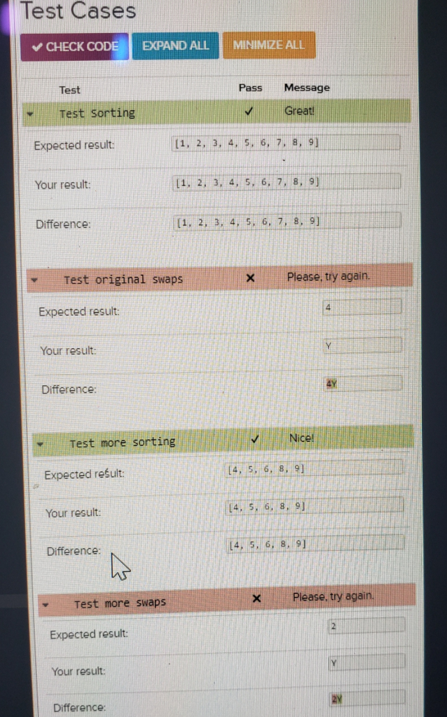Solved Exercise 8.4.5: Explore Selection Sort In this | Chegg.com