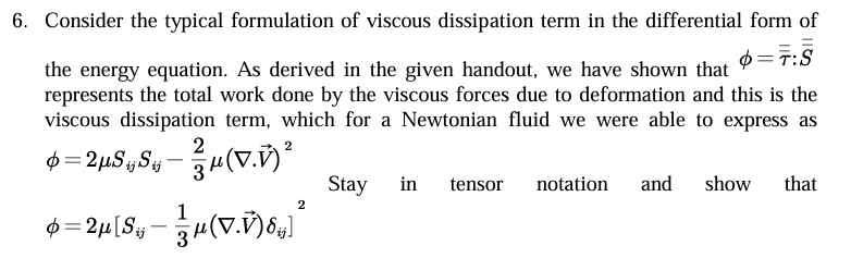 Solved Consider the typical formulation of ﻿viscous | Chegg.com