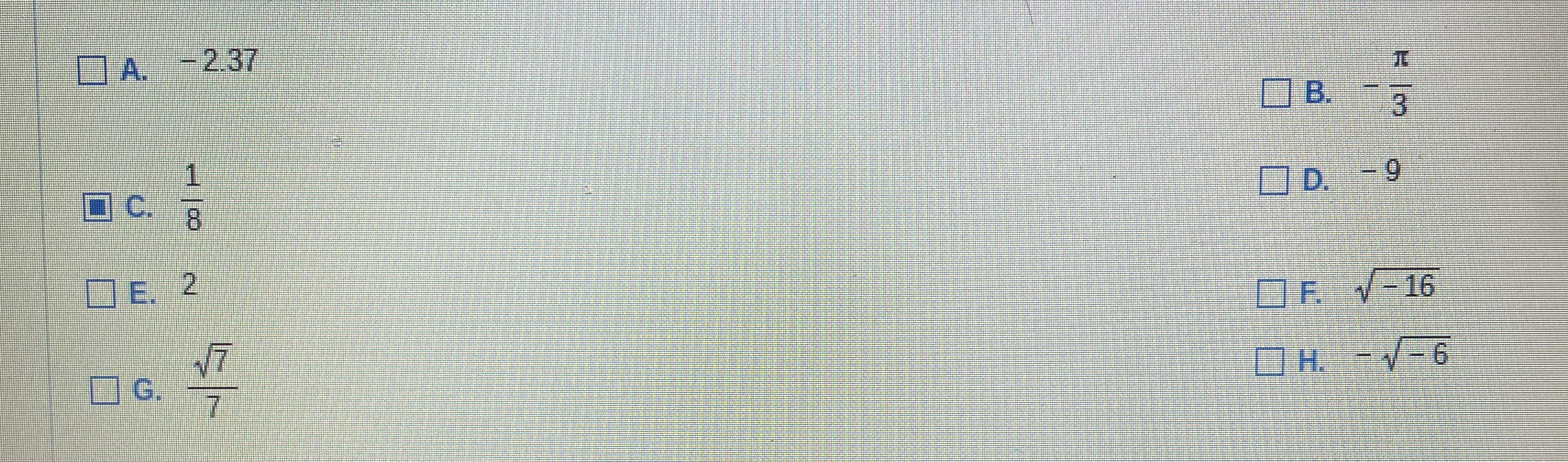 Solved List all the given numbers that are (a) integers, | Chegg.com