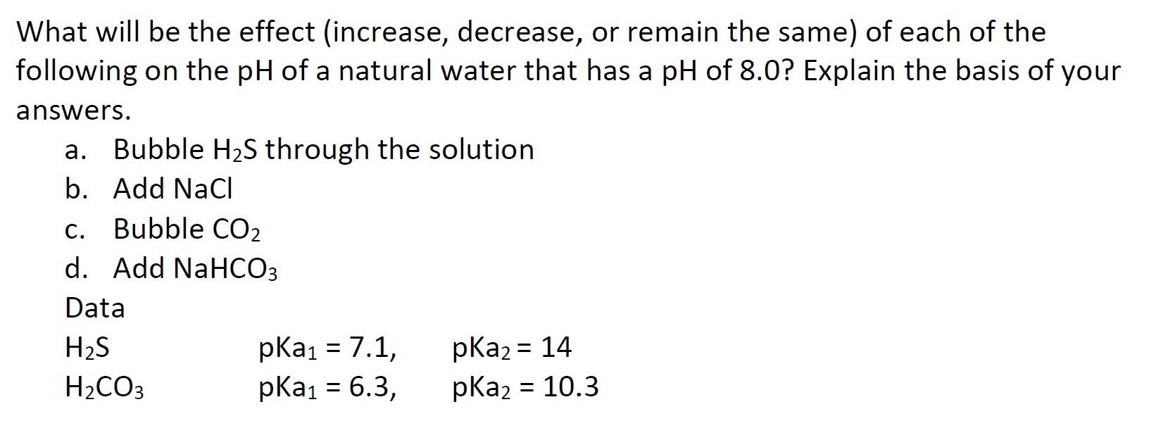 Solved What will be the effect (increase, ﻿decrease, or | Chegg.com