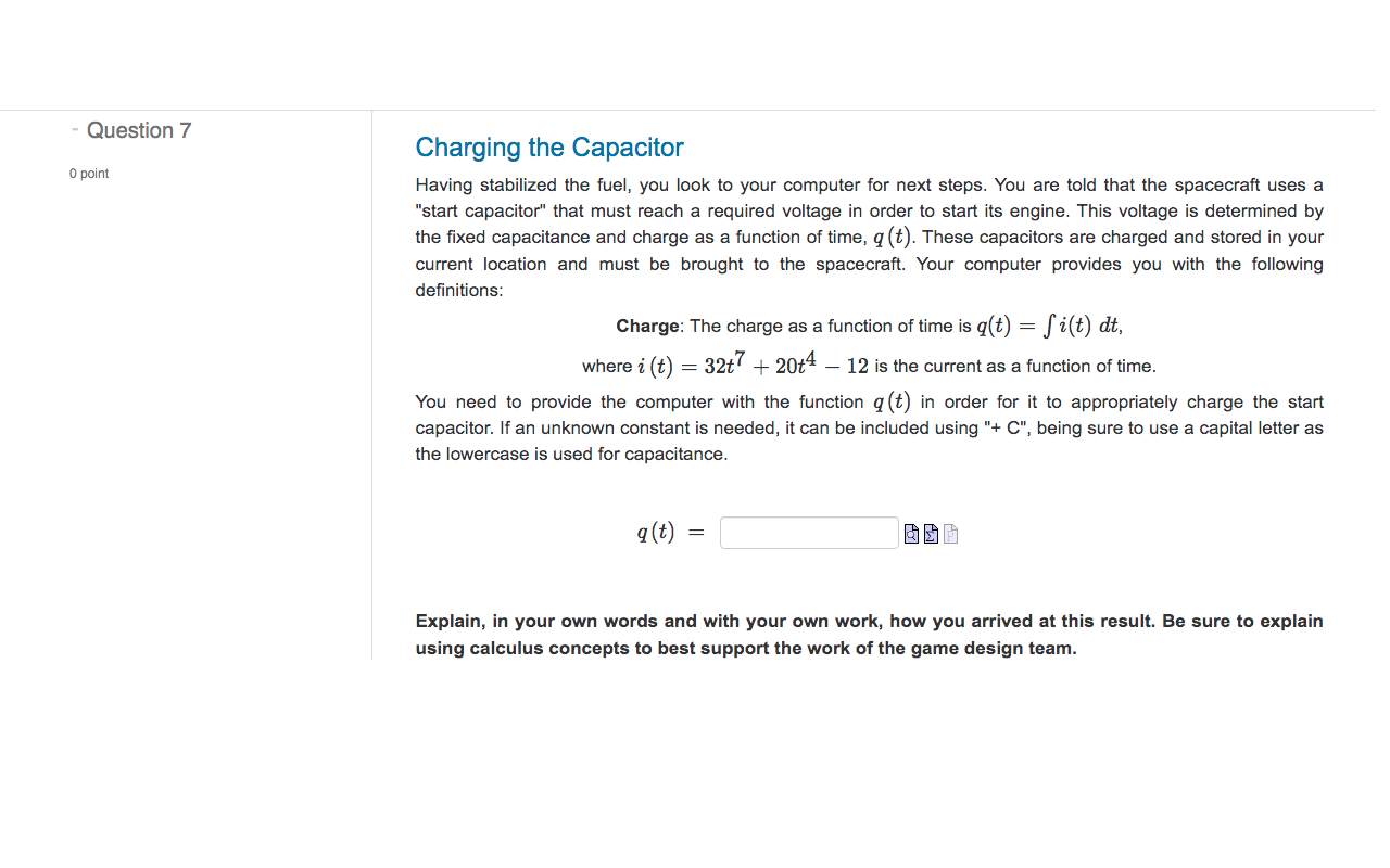 Solved Charging the Capacitor Having stabilized the fuel, | Chegg.com
