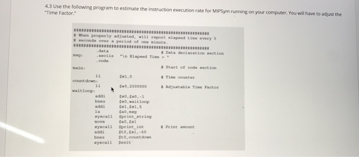 4.3 Use the following program to estimate the | Chegg.com
