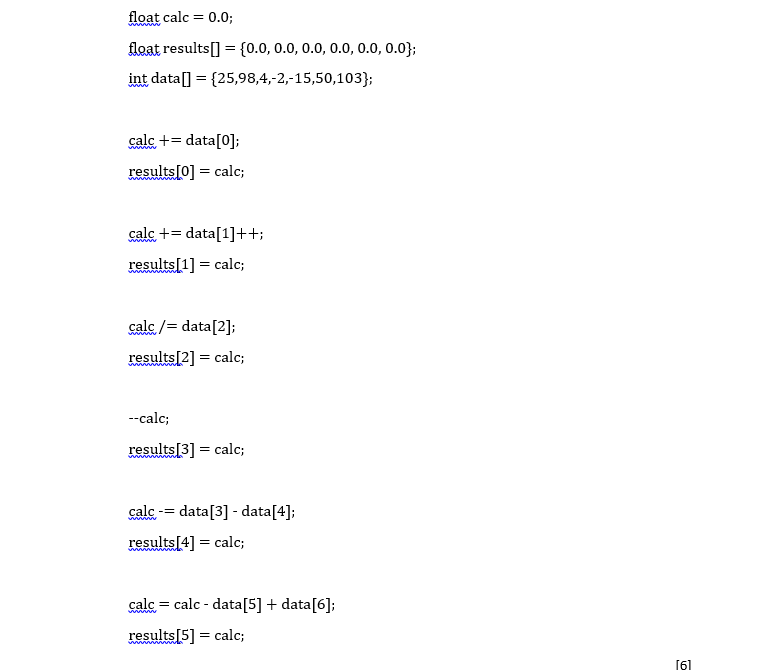 Solved In C++ Programming What values will be stored in the | Chegg.com