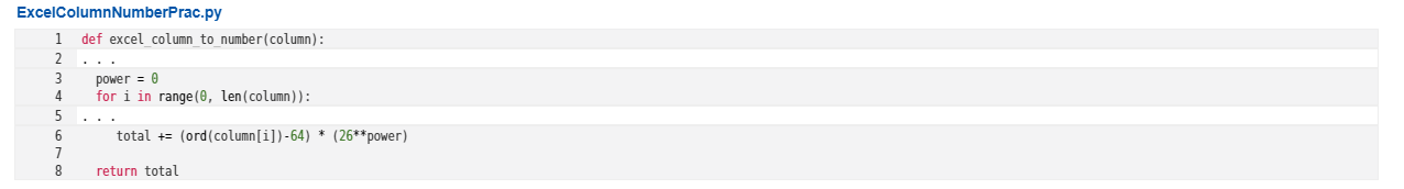 Solved Implementation - Excel Column Number ->Given a string | Chegg.com