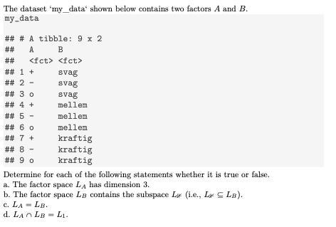 Solved Determine for each of the following statements | Chegg.com