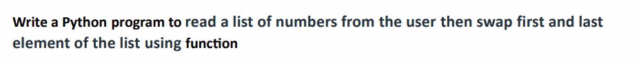 Solved Write a Python program to read a list of numbers from | Chegg.com