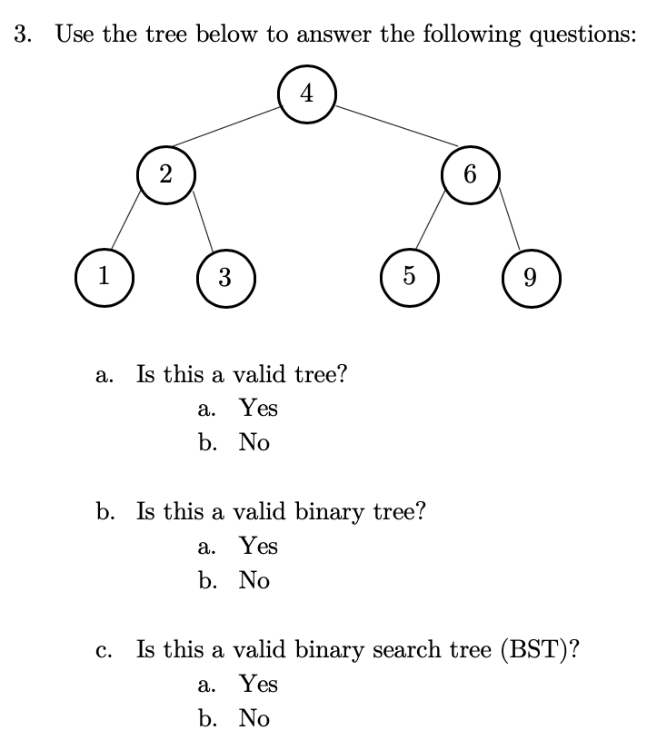 Solved 3. Use the tree below to answer the following | Chegg.com