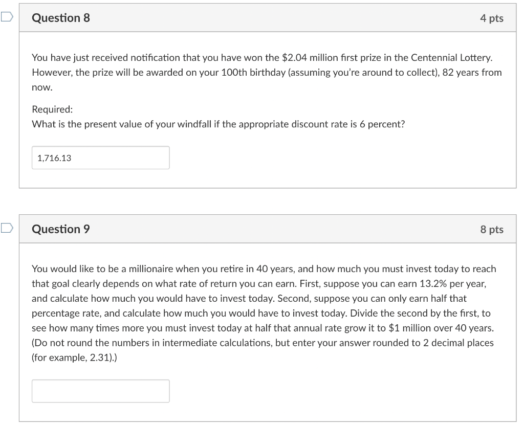 Solved You have just received notification that you have won | Chegg.com
