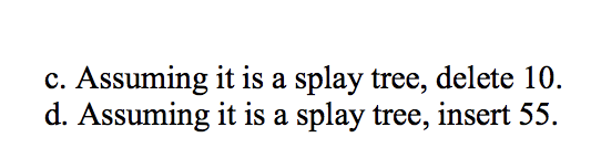 Solved 50 58 60 52 56 c. Assuming it is a splay tree, | Chegg.com