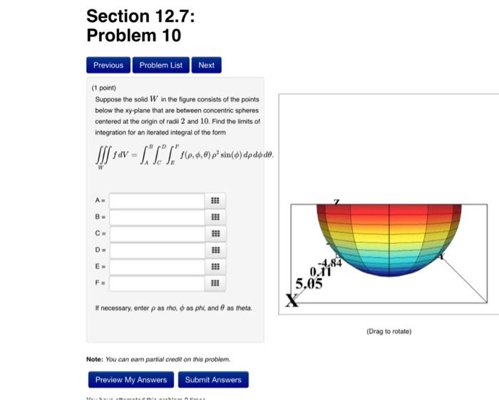 Solved Suppose the solid W in the figure consists of the | Chegg.com