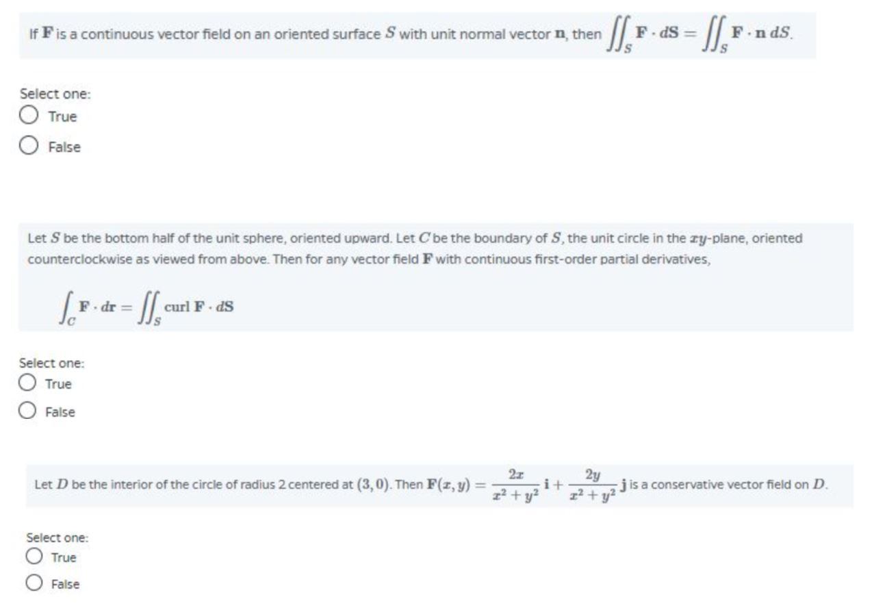 Solved If F is a continuous vector field on an oriented | Chegg.com
