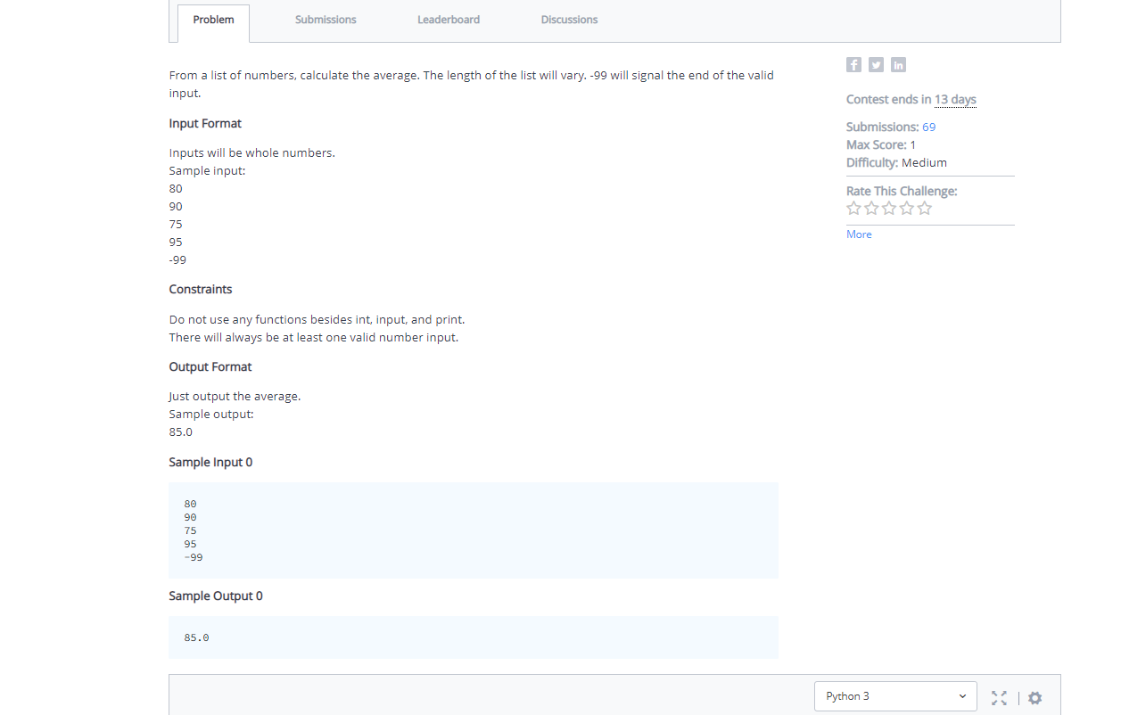 Solved 5 Good Input Loop Letters Problem Submissions 