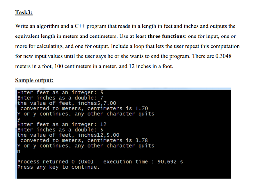 Solved Task3 Write An Algorithm And A C Program That 5390