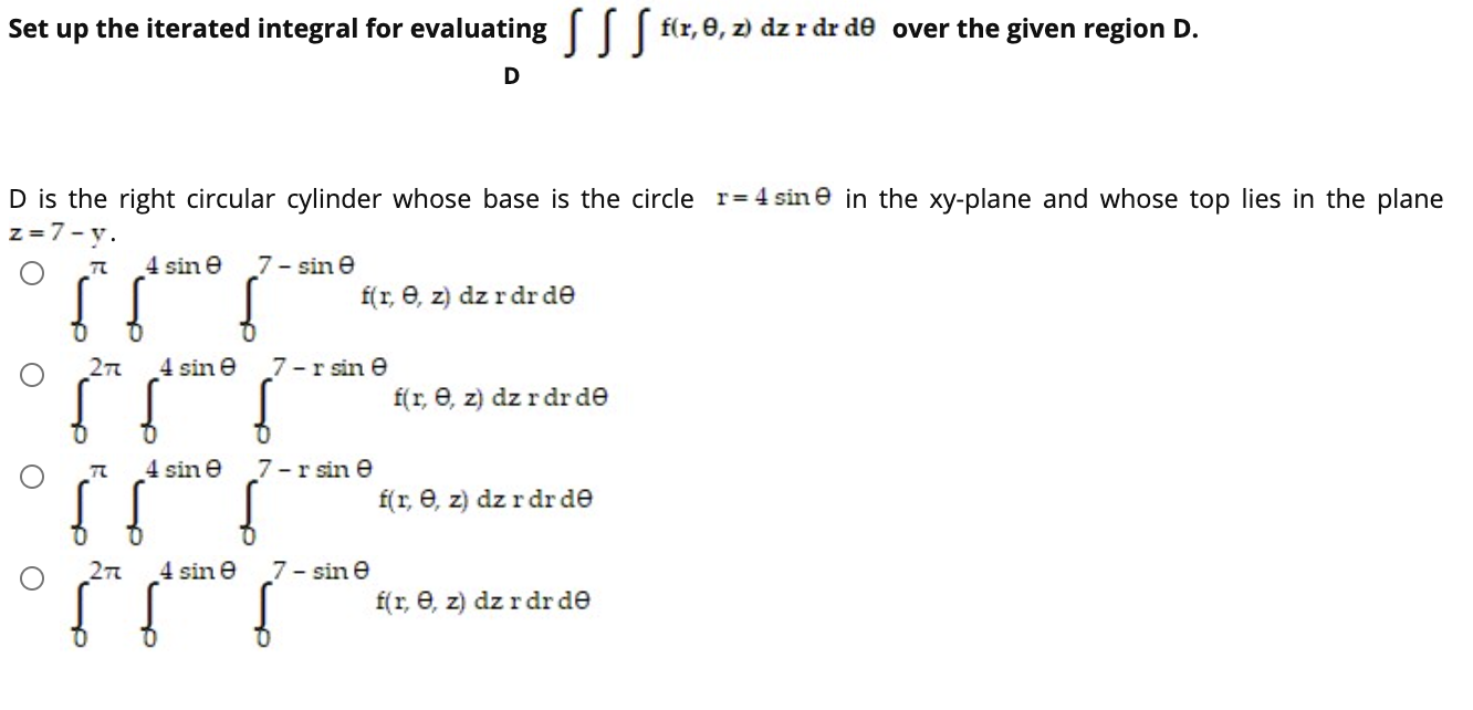 Solved Set up the iterated integral for evaluating SS S | Chegg.com