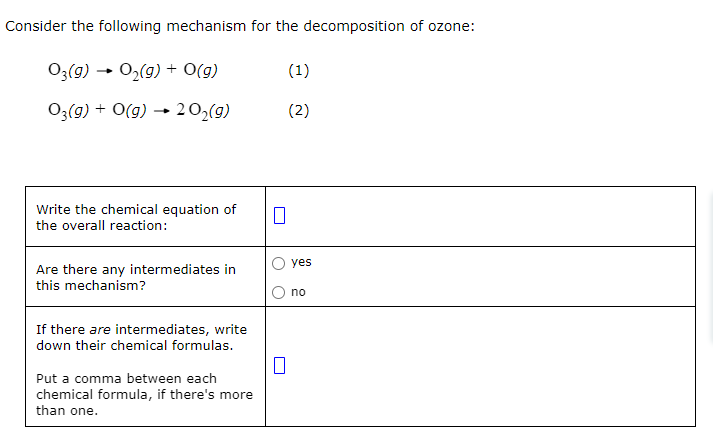 Solved Consider the following mechanism for the | Chegg.com