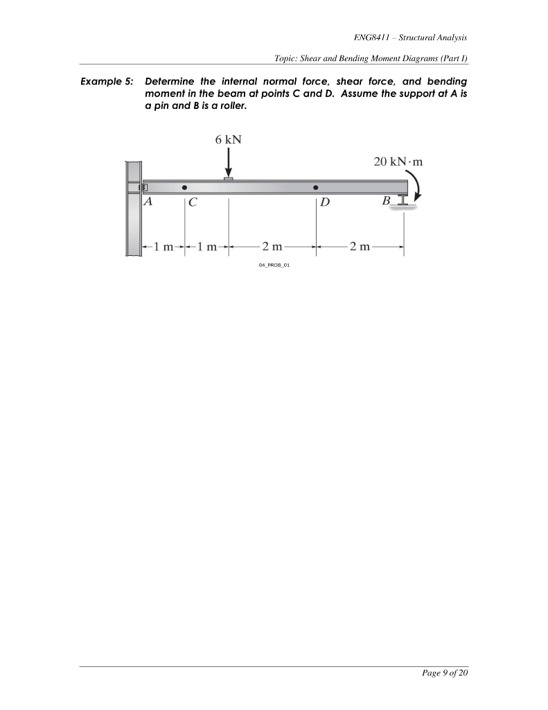 Solved ENG8411 - Structural Analysis Topic: Shear and | Chegg.com