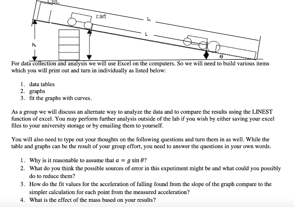 Solved cart ht ө For data collection and analysis we will | Chegg.com