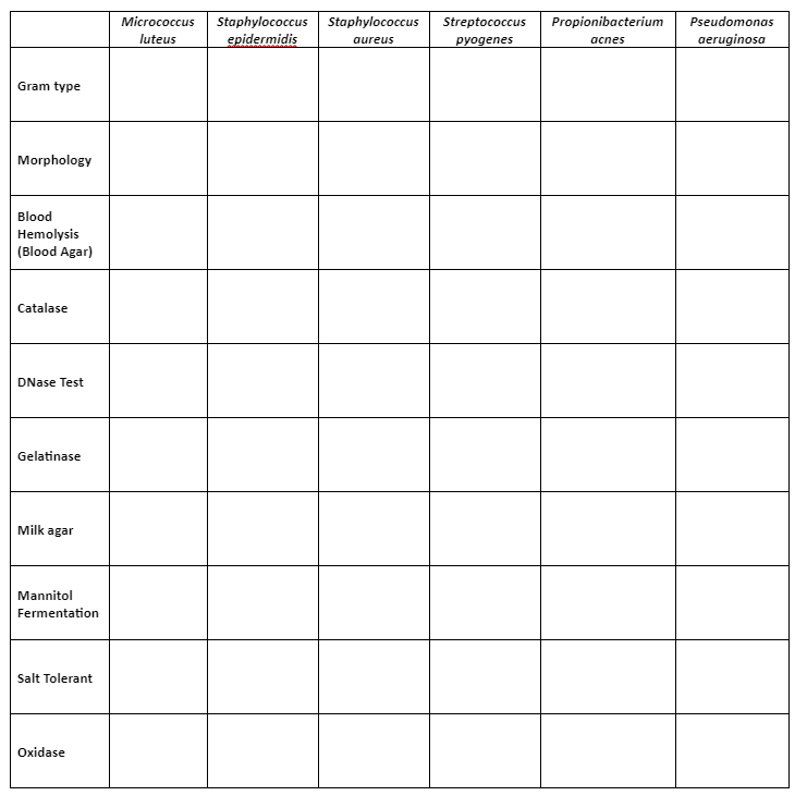 Solved Fill out this table with the expected results | Chegg.com