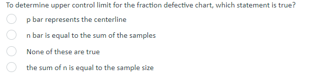 Solved To determine upper control limit for the fraction | Chegg.com