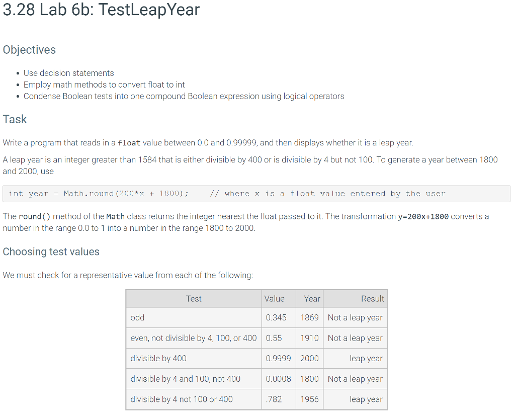 Solved Objectives Use decision statements Employ math | Chegg.com