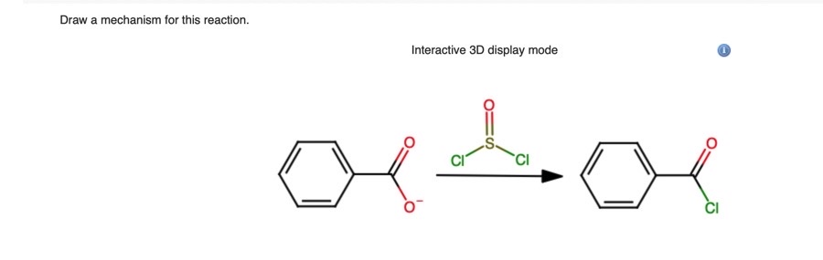 Draw a mechanism for this reaction.Interactive 3D | Chegg.com