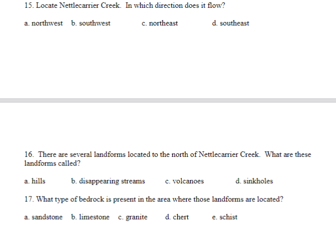 Solved Map 3. A portion of the Livingston, Tennessee | Chegg.com