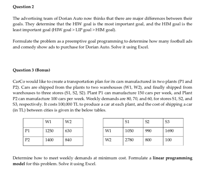 Solved Question 1 Dorian Auto manufactures luxury cars and | Chegg.com